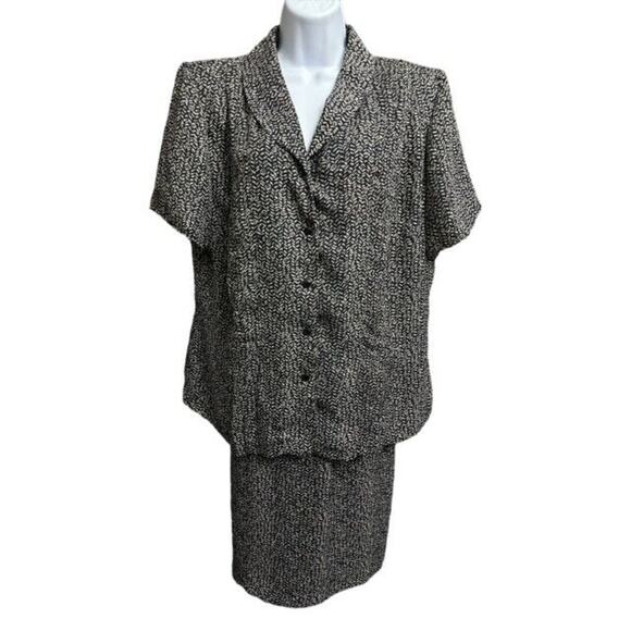 Danny & Nicole | Jackets & Coats | Danny Nicole Skirt Set 4w Navy Blue ...
